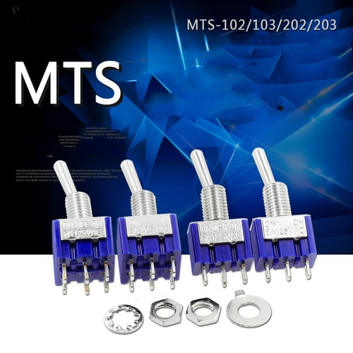 5PCS MTS-102 MTS-103 MTS-202 MTS-203 6A 125V Mini 3/6PIN Toggle ...