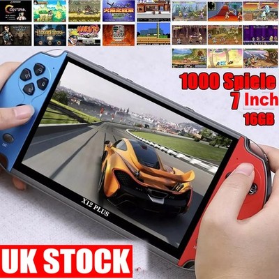 X12 Plus Game Consoles 7"inch 16GB Retro Handheld Portable 10000+ Games ...