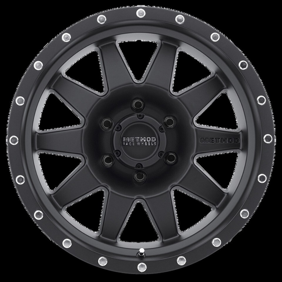 Method MR301 The Standard 15x7 -6mm Offset 5x4.5 83mm CB Matte Black ...