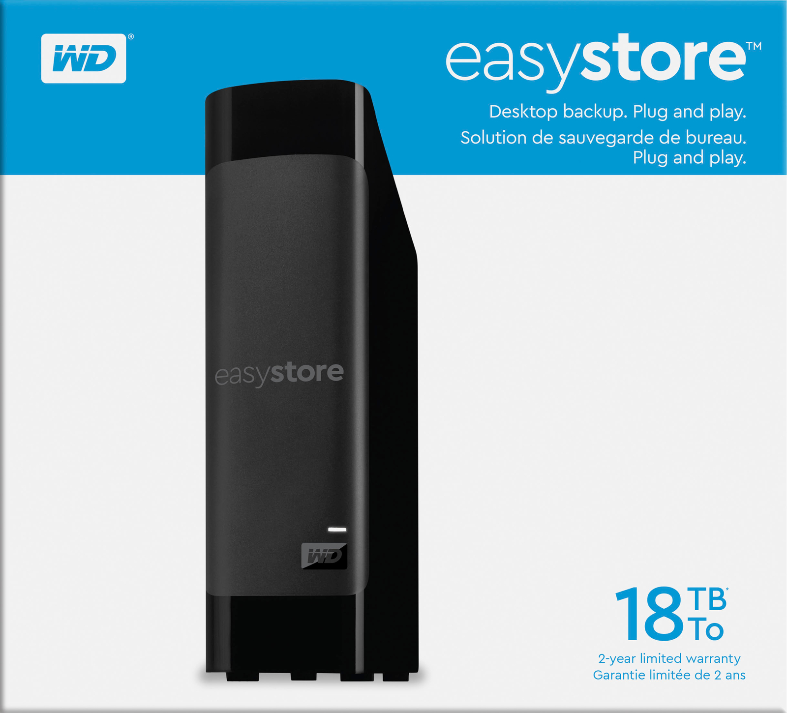WD - easystore 18TB External USB 3.0 Hard Drive - Black | eBay
