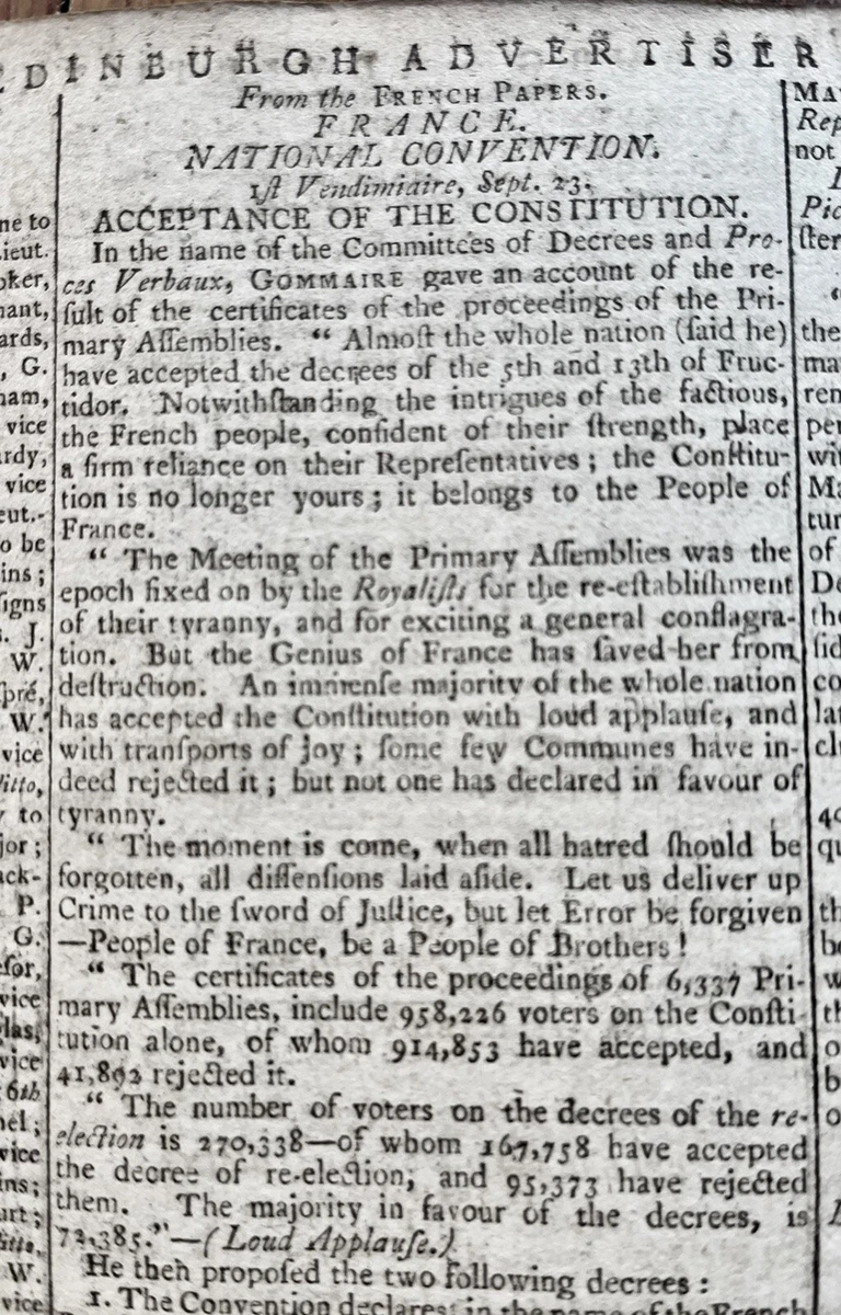 Constitution Of 1795 French Revolution