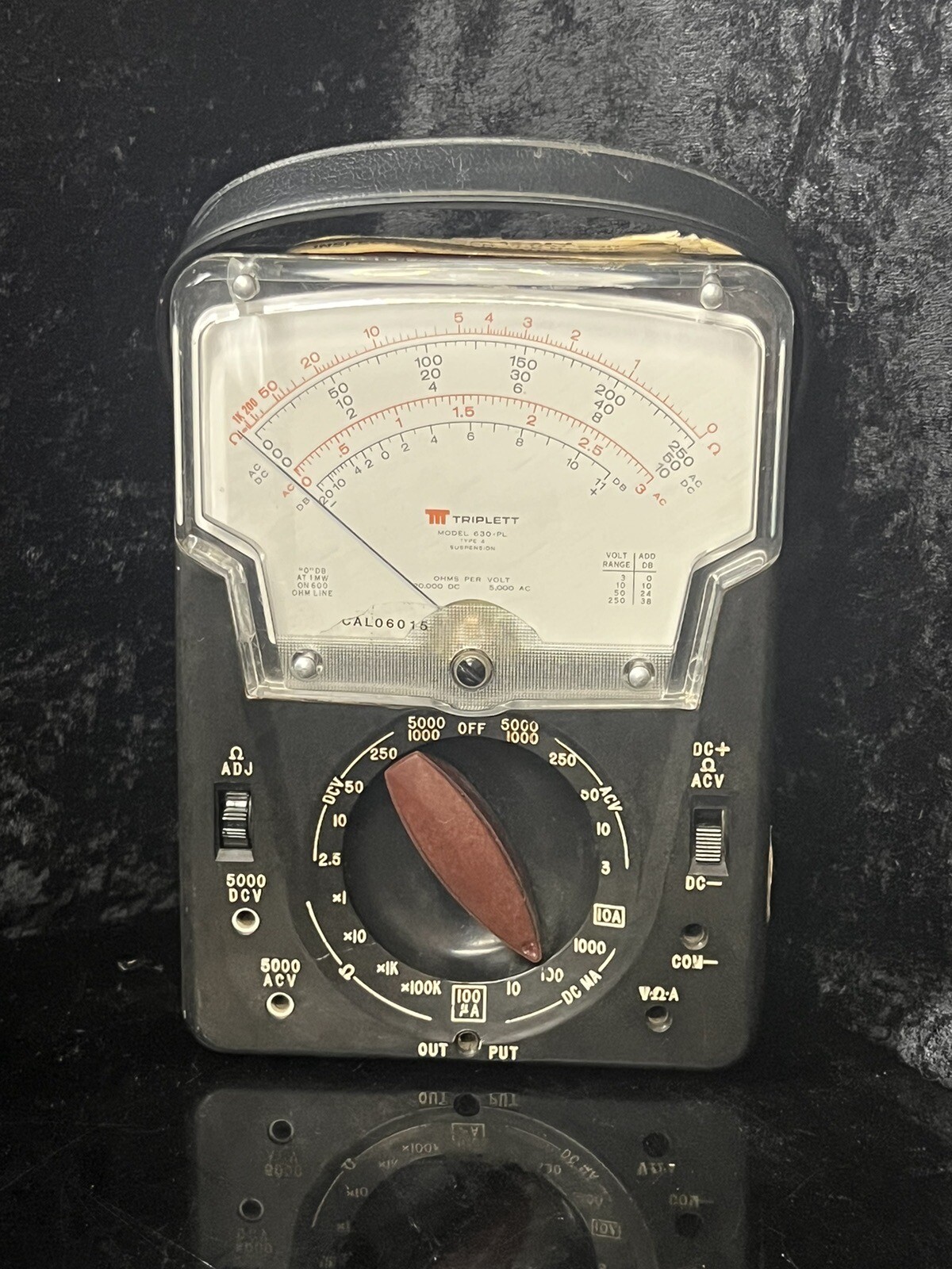 Vintage Triplett Model 630-PL Voltmeter Meter Used Condition Not Tested ...