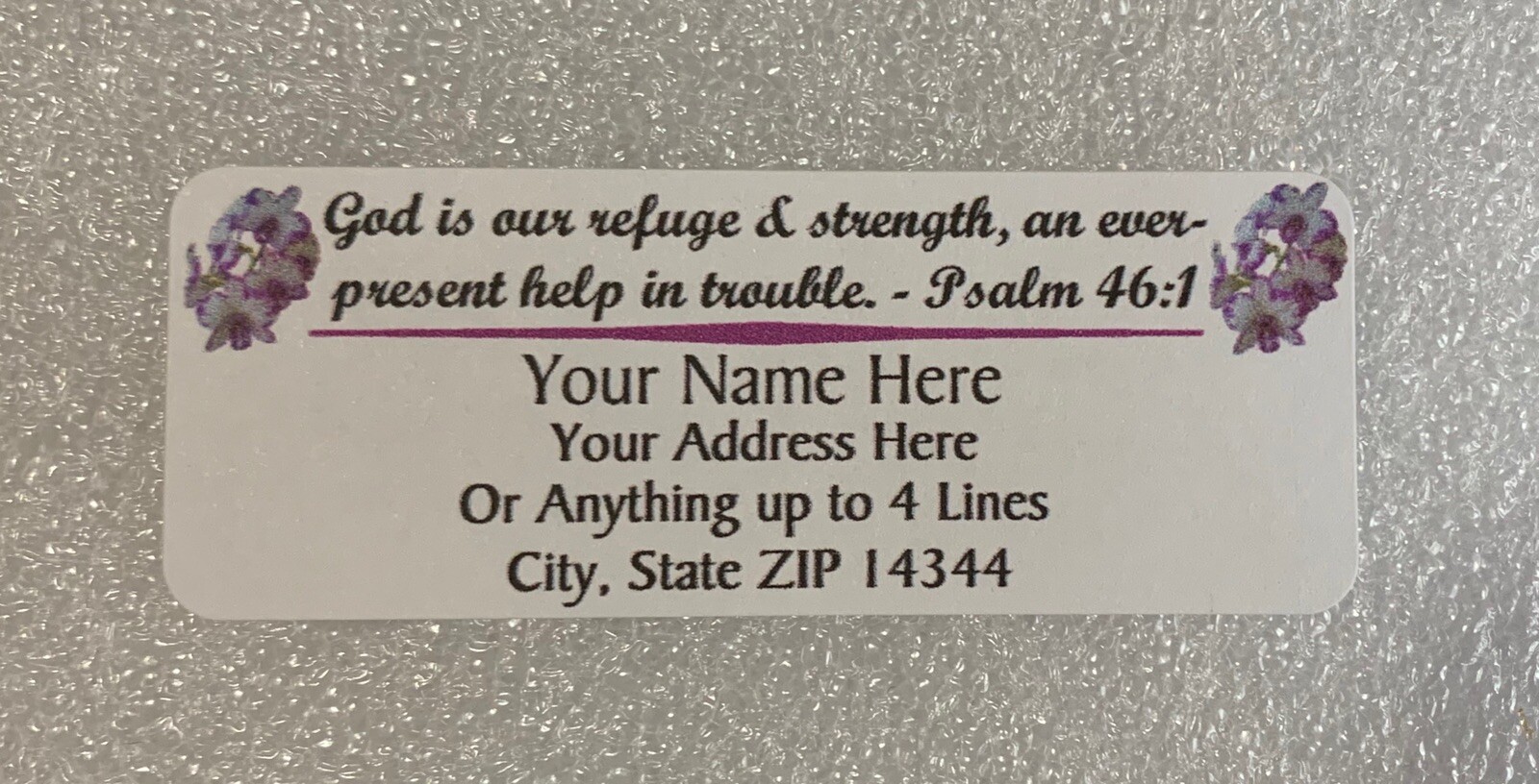 Beautiful Bible Verse Design5-Personalized Address Labels 50PCS FREE US ...