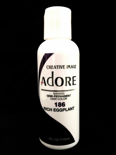 CREATIVE IMAGE ADORE SEMI PERMANENT COLOR '#186 RICH EGGPLANT' NEW ...