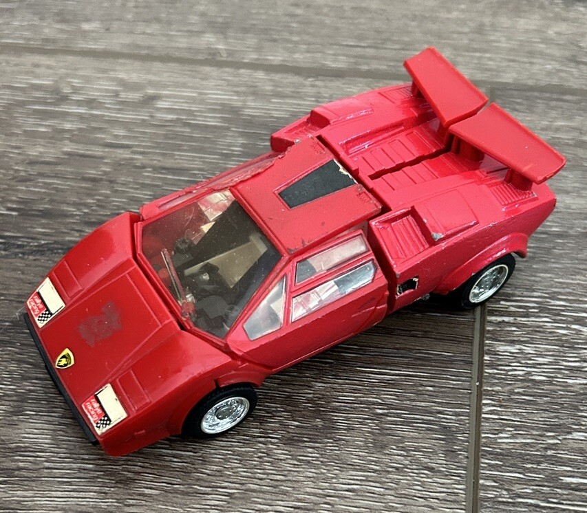Vintage 1980 - 1982 Transformers G1 SIDESWIPE LAMBORGHINI Autobot ...