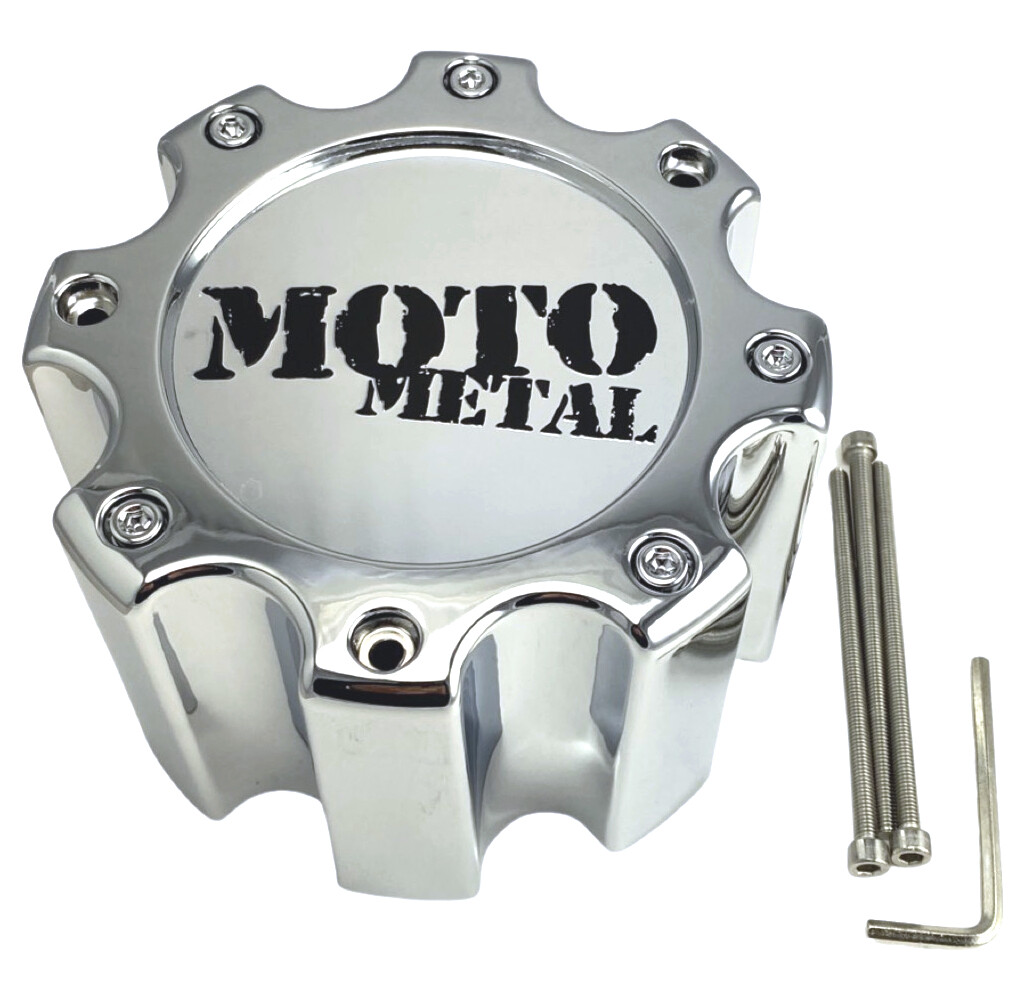 NEW Moto Metal MO963 Dually Chrome Rear Wheel Rim Center Cap 8x6.5 ...