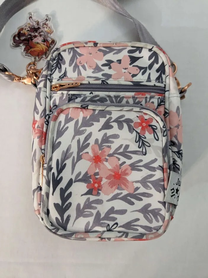 Used JuJuBe Sakura Swirl Mini Helix Crossbody Bag EUC - Gem