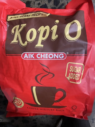 Kopi O 2 in 1 Coffee Mixture Bags 20 sachets x 15g Sugar Added AIK ...