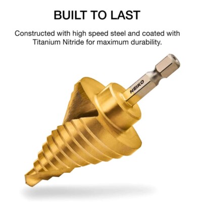 Neiko Quick Change Spiral Grooved Step Drill Bit | eBay