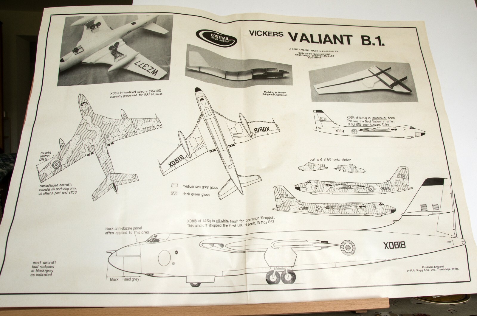 RARE Contrail Vickers Valiant vac-form kit 1:72 scale | eBay