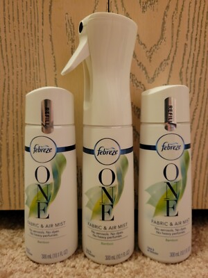 Febreze One Air & Fabric Mist Refresher Spray & Two Refills-Bamboo ...