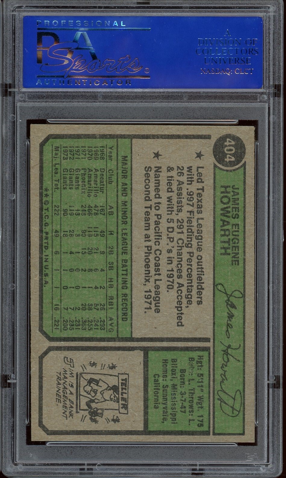 1974 Topps - #404 Jim Howarth for sale online | eBay