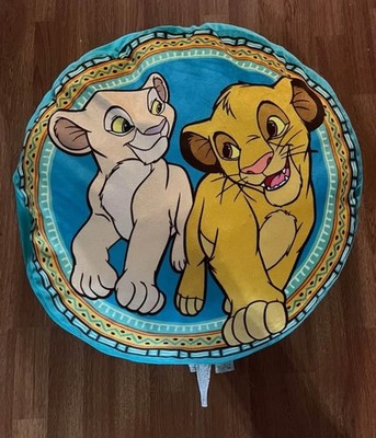 Vintage Disney Lion King Simba Nala 25" Oversized Round Throw Cushion ...