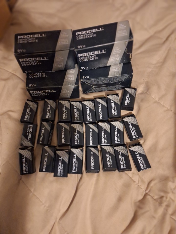 9V Professional Duracell Procell New 9 Volt Battery PC1604 9-Volt ...
