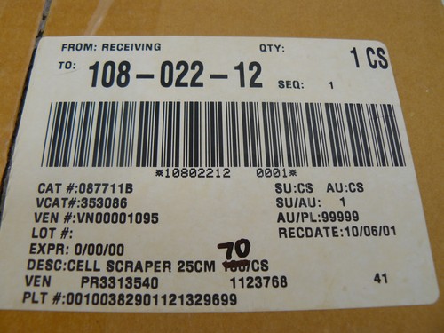 BECTON DICKINSON FALCON 353086 STERILE CELL SCRAPERS CASE OF 70 NEW | eBay