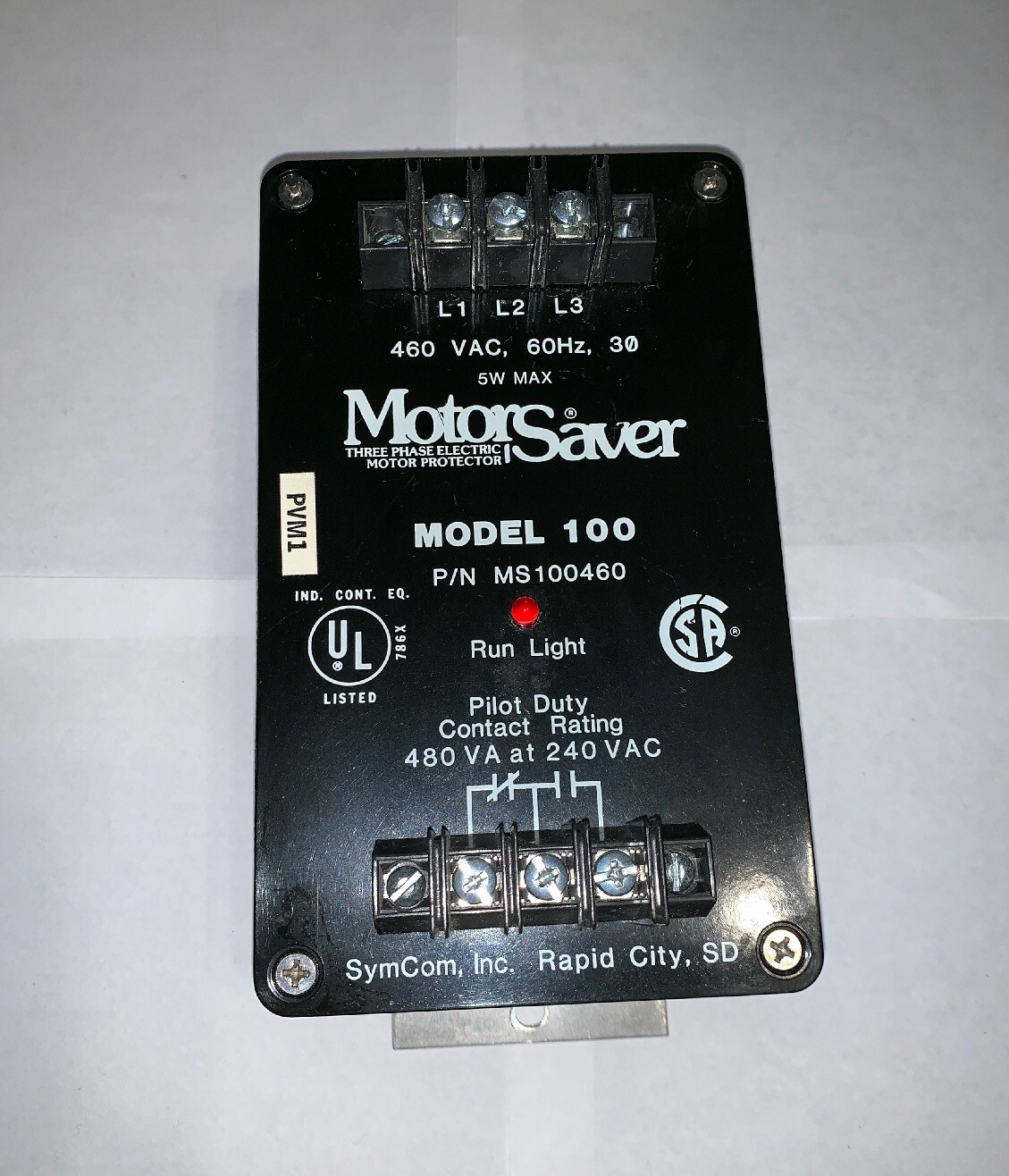 MOTOR SAVER Model 100 Protector Relay 480 VA at 240 VAC MS 100460 | eBay
