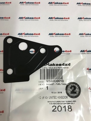 Allmakes OE Defender & Disco TD5 Fuel Pressure Regulator Block Gasket ...