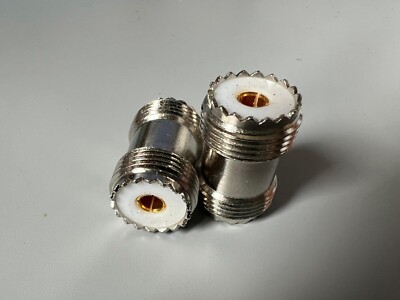 PL259 SO239 UHF Female Socket to Socket Adaptor / Connector for Ham ...
