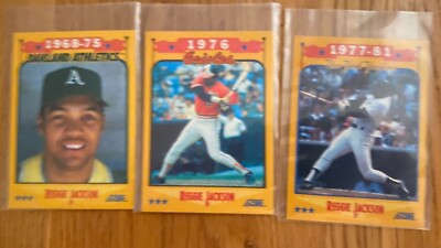 1988 Score Baseball Reggie Jackson #500, #501 and #502 (3) Cards | eBay