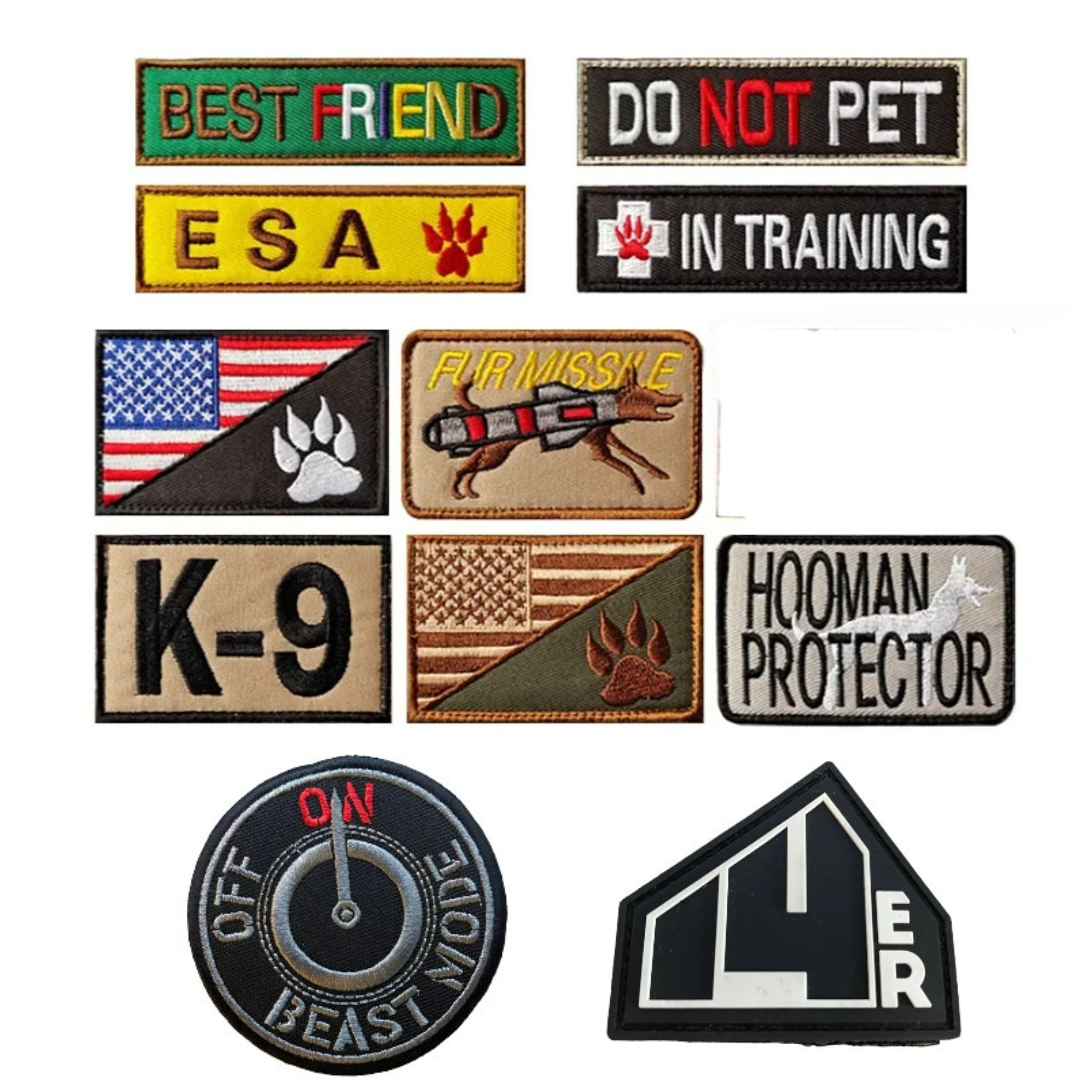 K9 Army Dog Embroidery Patch Clothes Badges Service Dog Different ...