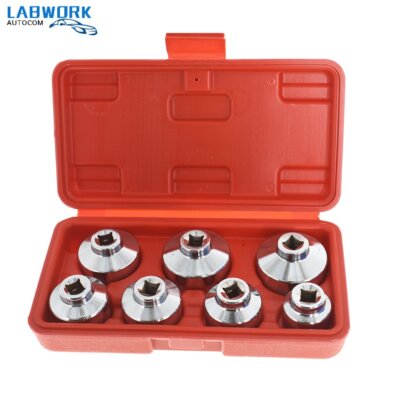 Paper Cartridge Housing Oil Filter Cap Wrench 7-Piece Socket Set Tool ...