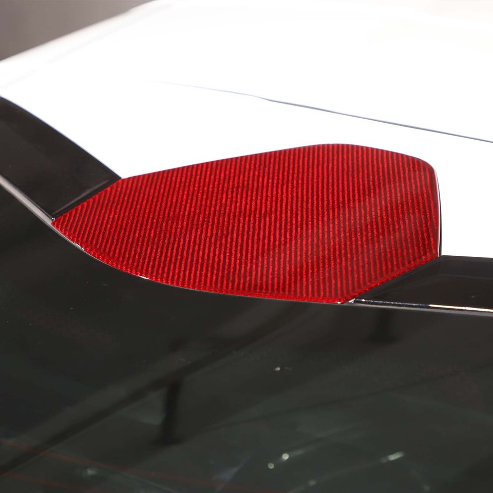 Red Carbon Fiber Accessories Trim Auto Parts Trim For Corvette C8 2020 ...