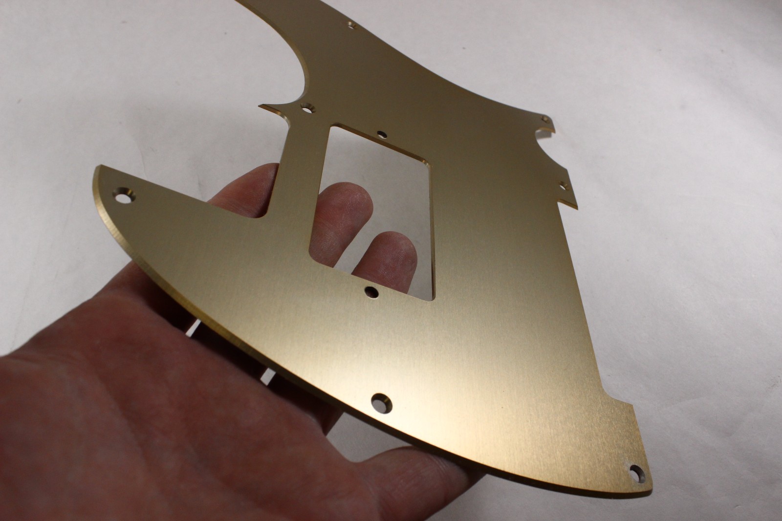 Brushed Gold Anodized Aluminum Humbucking Tele Pickguard Fits Fender ...