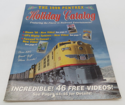 THE 1998 PENTREX Holiday Catalog Train Railroad Locomotive Reference | eBay