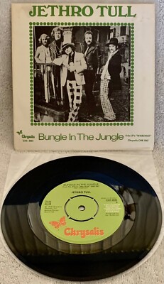 JETHRO TULL "BUNGLE IN THE JUNGLE" ULTRA-RARE 1974 ORIGINAL SWEDISH ...
