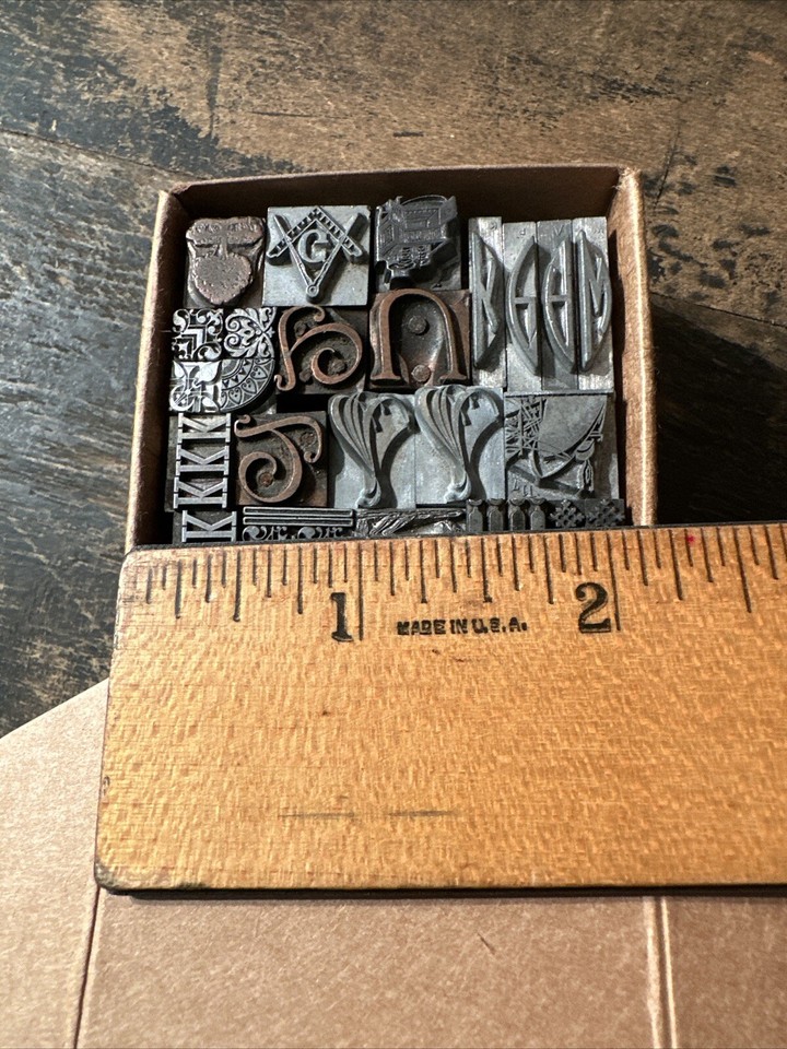Print Blocks “ Ornamental Borders Dingbats ” Variety of Designs! #55 ...