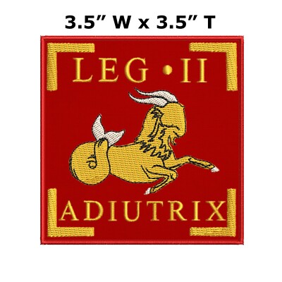 Roman Legion II Crest Patch Embroidered Iron-on Applique SPRQ War ...
