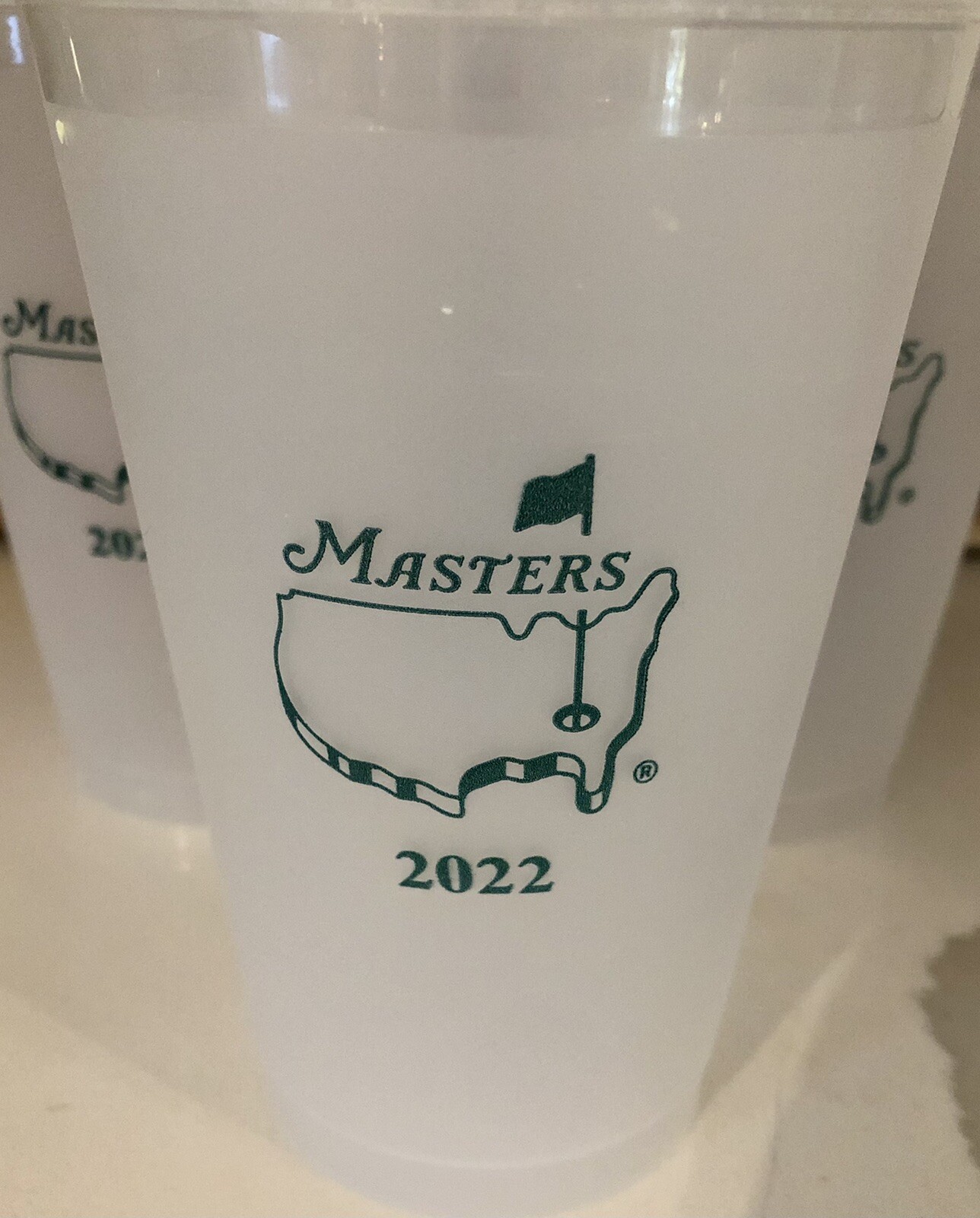 THE MASTERS AUGUSTA NATIONAL PLASTIC CUPS FROM 2022 (SET OF 4) | eBay