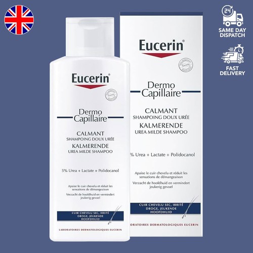 Eucerin DermoCapillaire Urea Shampoo for Dry Itchy Scalp 250ml Free ...