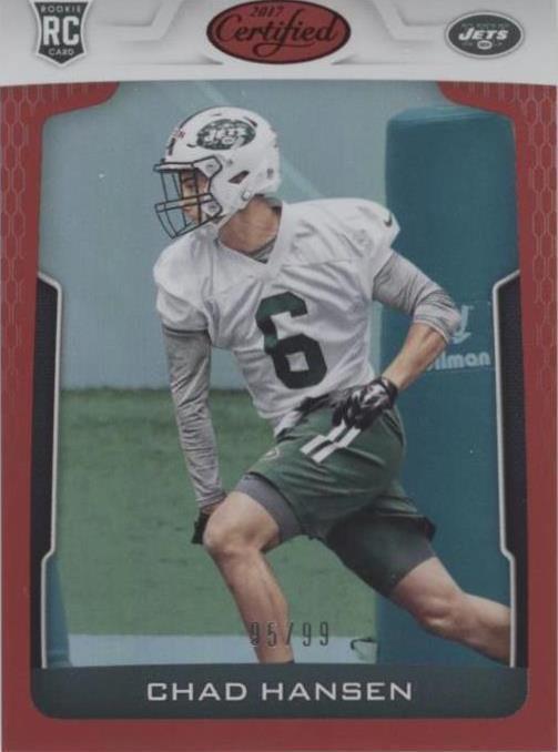 2017 Panini Certified - Rookies Chad Hansen #138 Mirror Red /99 (RC ...