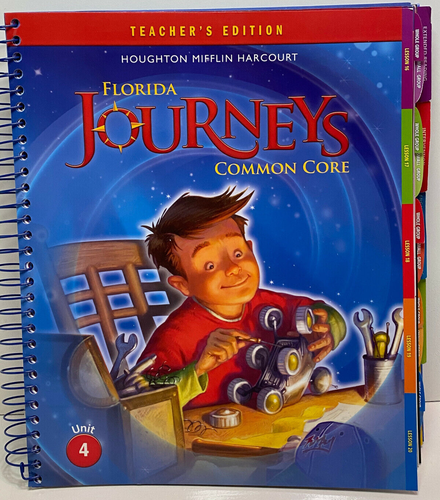 4th Grade Journeys Teacher's Edition Common Core Unit 4 Houghton M ...
