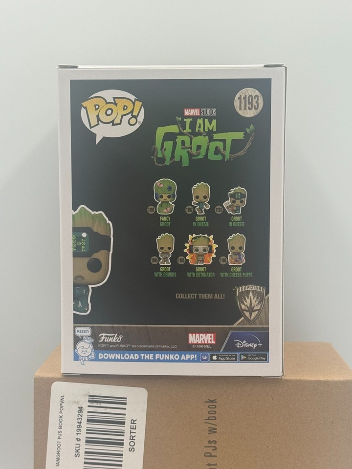 Funko POP! Marvel Studios I Am Groot Figure - GROOT - Holding Book ...