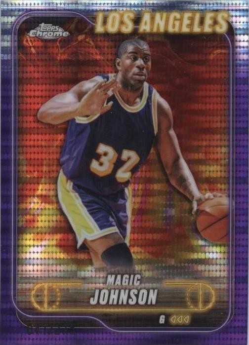 2024-25 Topps Chrome - Magic Johnson #59 Purple Sonar Refractor /275 ...