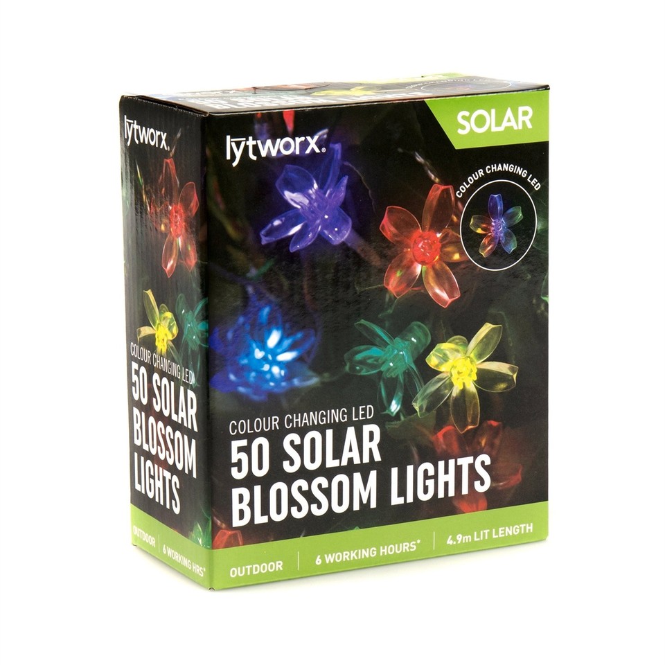 lytworx 50 colour changing led solar blossom fairy lights | eBay Australia