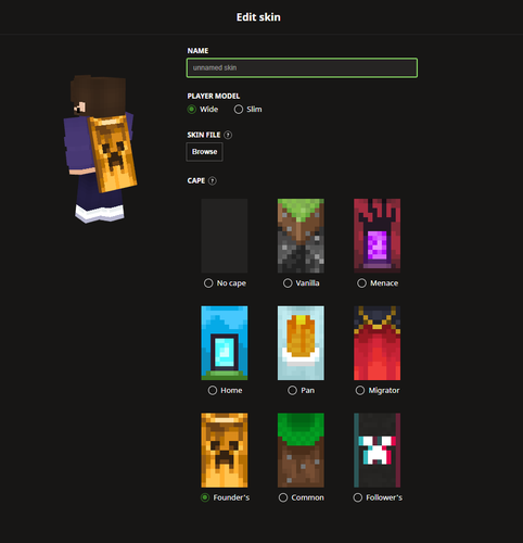 Minecraft Founder's Cape account - Java and Bedrock Edition | eBay