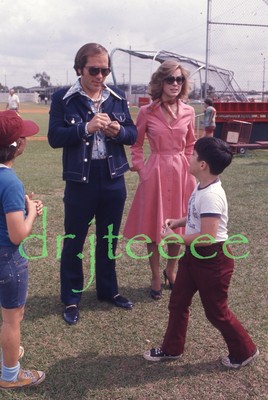 Johnny Bench & Wife Vickie Chesser - 35mm Baseball Slide | eBay