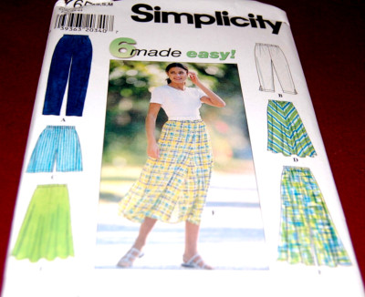 Simplicity Pattern # 7655 - Women's Pants, Shorts, Skirt - Size XS-M ...