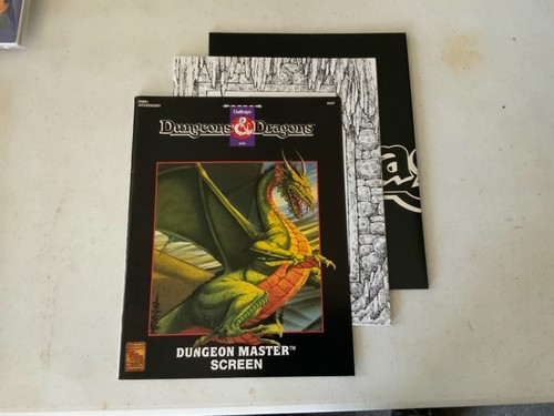 TSR Basic D&D Dungeon Master's Screen w/Escape from Thunder Rift SW NEW ...