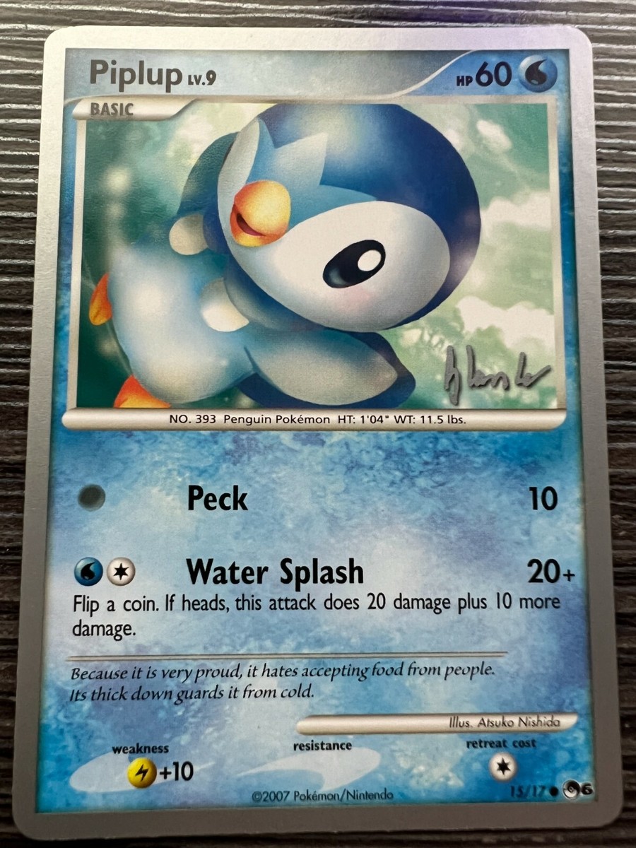 Piplup Evolution Card