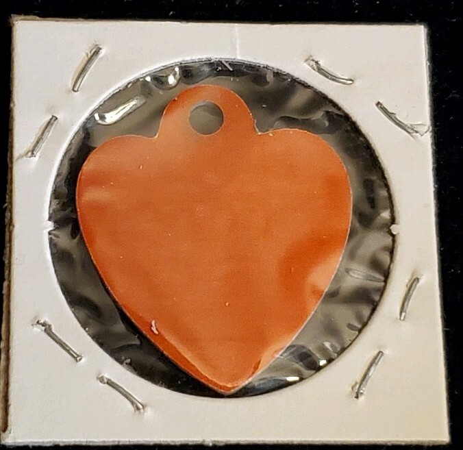 1980 Norden Rabies Vaccine tag #638851 Red Heart Shape | eBay