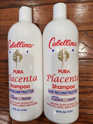 2 CABELLINA PLACENTA SHAMPOO HAIR RECONSTRUCTOR CONTAINS PROTEIN WITH ...
