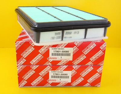 GENUINE Toyota 17801-30080 Engine Air Cleaner Filter Element Sub-Assy ...