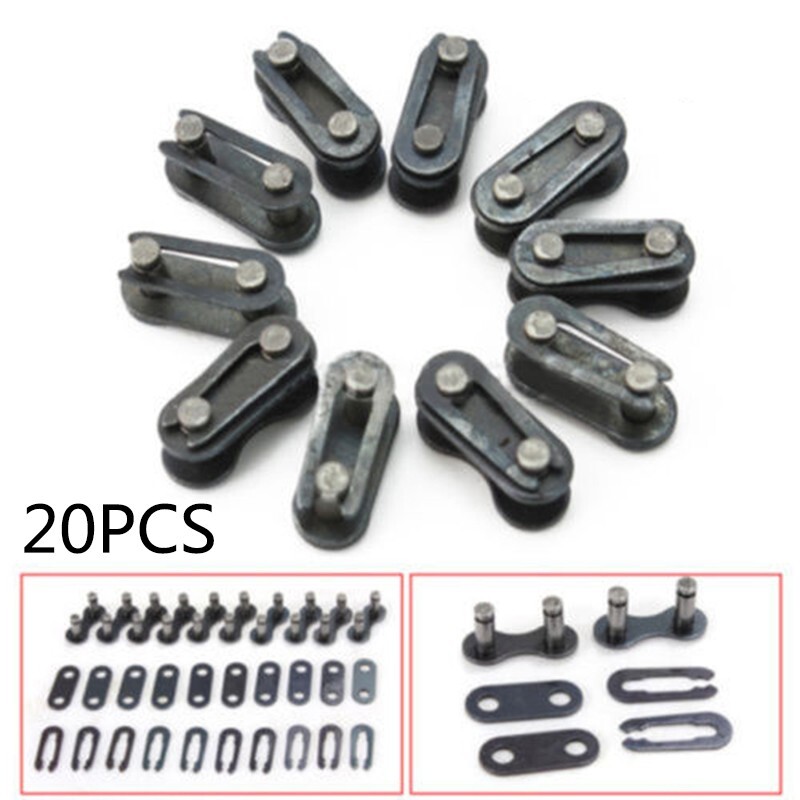 Parts Chain Joint Links Steel Black 1/2*1/8 Kit Quick Chain Connector ...