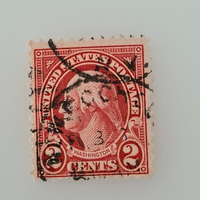 Very Rare George Washington Red Two 2 Cent Postage Stamp | eBay