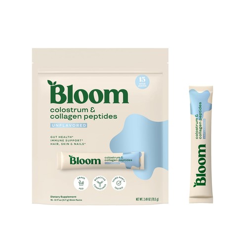 Bloom Nutrition Bovine Colostrum Powder Packet Gut Health Immune ...