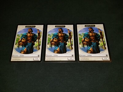 MTG 1x Theros League Promo white common LP German Soldier Token ...